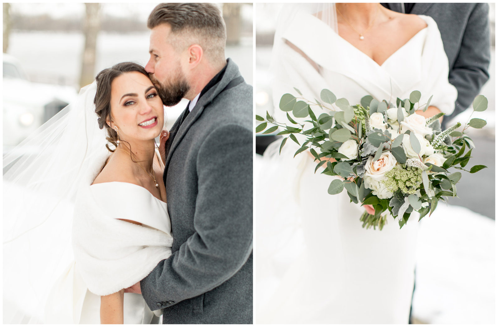 Dana & John | Classic & Snowy Winter Wedding - Petal & Glass Photography